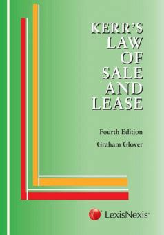 The Law Of Sale And Lease Textbook Trader
