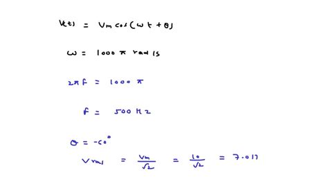 video solution 3 for the following voltage expression a v t vm