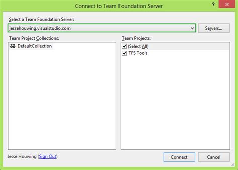 Updating Your Team Foundation Service Uri To The New Tfs Visualstudio Com