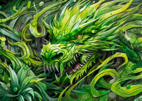Green Grass Dragon Poster By Markus Mikolai Displate