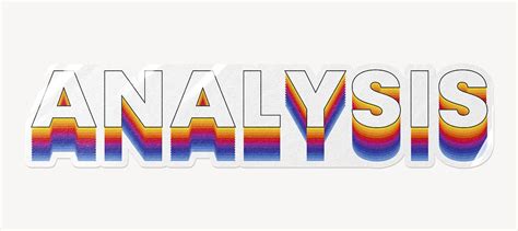 Analysis Word Typography Layered Retro Free Photo Rawpixel