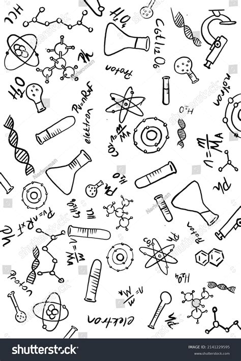 Poster Background Chemistry Symbols Stock Illustration 2141229595