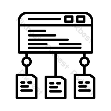 data flow line icon vector png images ai free download pikbest