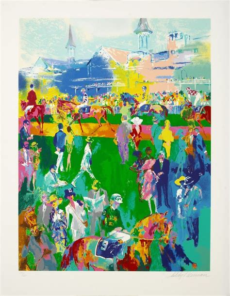 Leroy Neiman Derby Day Paddock Limited Edition Art Print Oliver