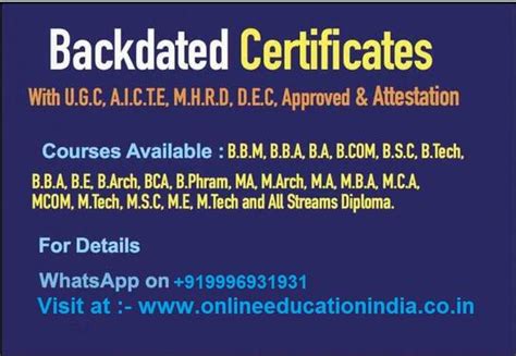 Genuine Btech And Mtech Degree One Sitting Fast Track Btech