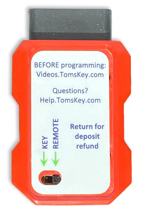 Toms Toyota Key Programmer™ Program Keys And Remotes
