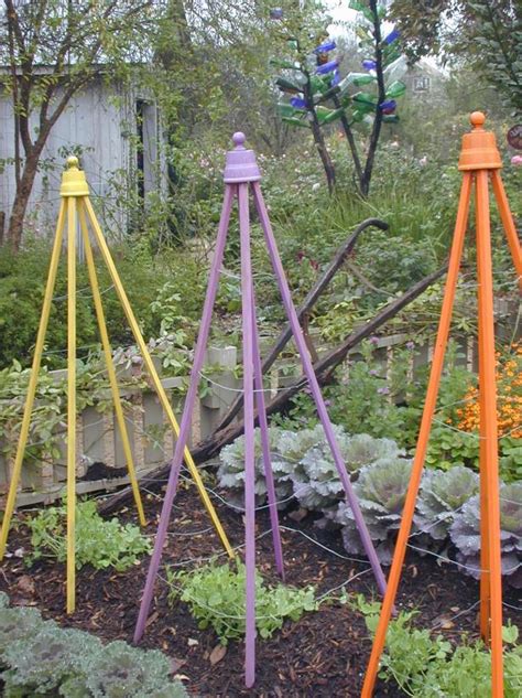 Garden Tripod Trellis Garden Design Ideas