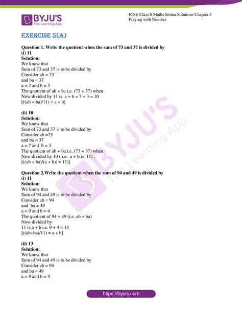 selina solutions class 8 concise maths chapter 5 playing with number