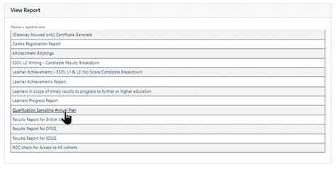 Completing Your Qualification Sampling Annual Plan Gateway Qualifications