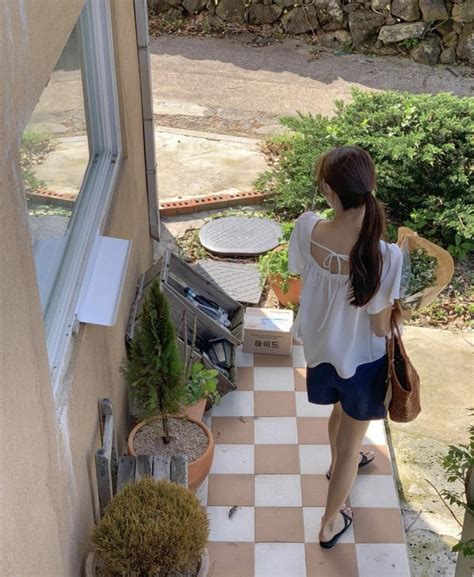 샤벳데이즈 주문폭주💌퓨어리 백리본 퍼프 소매 청순 여름 블라우스 슬로우비 2c