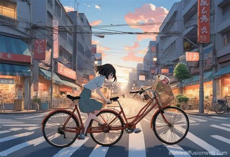Anime Bicycle Wallpapers Wallpaper Cave