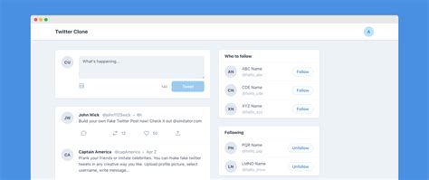 Twitter Clone Ui Build With Tailwindcss And Alpinejs Dev Community