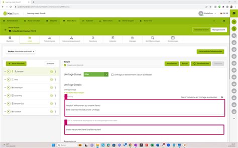 Create Surveys Maxbrain Learning Platform