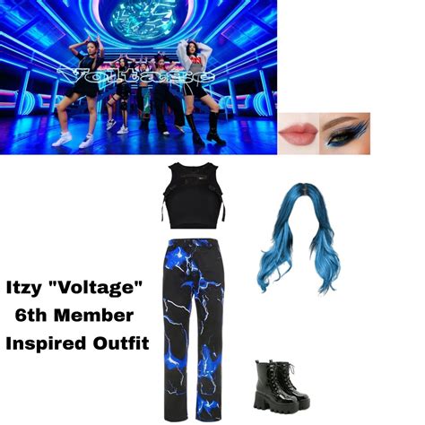 Itzy Voltage 6th Member Inspired Outfit Roupas Inspiradas Roupas