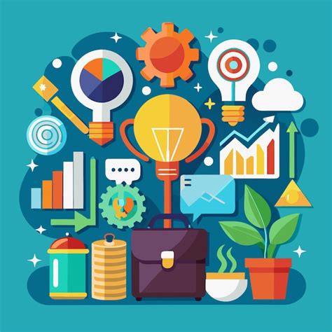 Unlocking Business Growth With Innovation Strategy And Efficiency Premium Ai Generated Vector