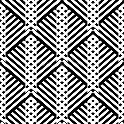 Zigzag Seamless Pattern Zig Zag Black And White Ornamental Background