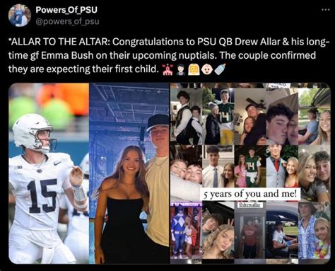Engaged Or Pregnant Drew Allar And Girlfriend Emma Bushs Latest Update