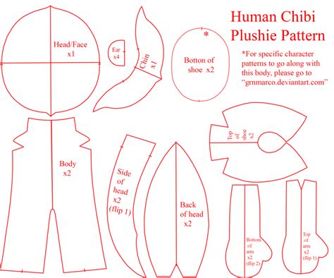 Image Result For Chibi Plush Pattern Plushie Patterns Plush Pattern Doll Sewing Patterns