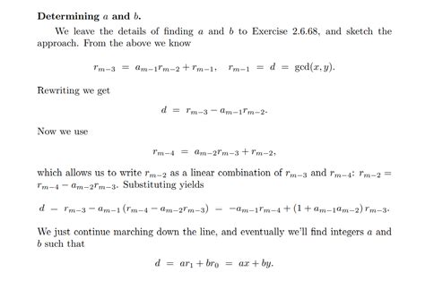 Solved Exercise 2668 Using The Euclidean Algorithm Find