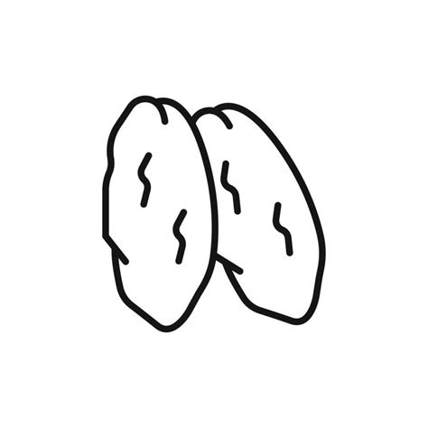 Arab Date Fruit Icon Logo Sign Outline 47567122 Vector Art At Vecteezy