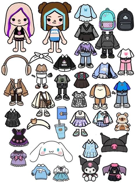 25 Tocaboca Klippdockor Idéer I 2025 Barnrum Kiosk Papper Dockor