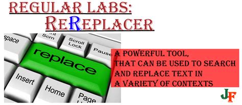 Regular Labs Rereplacer A Powerful Tool That Can Be Used To Search