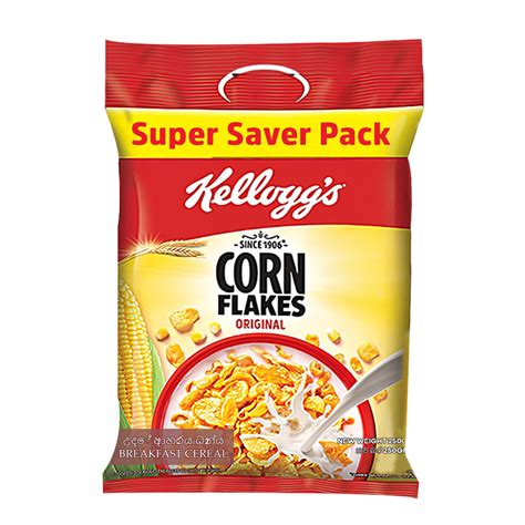 Kelloggs Corn Flakes Original Breakfast Cereal 250gm Pouch Sale