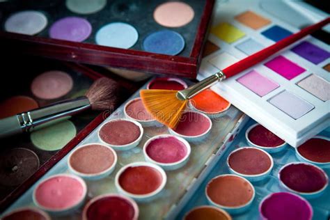 Make Up Stock Image Image Of Model Palette Makeup 17924149
