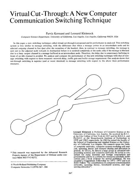 Virtual Cut Through Switching Pdf Routing Network Packet