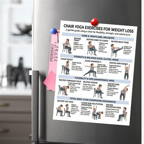 Chair Yoga Exercises Weight Loss Workout Basic Workout Printable