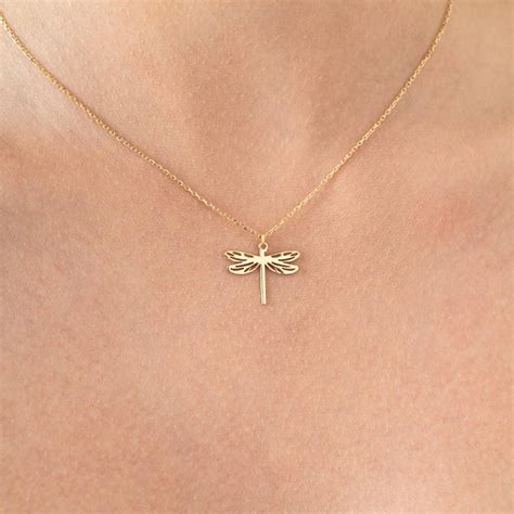 Dragonfly Necklace Etsy