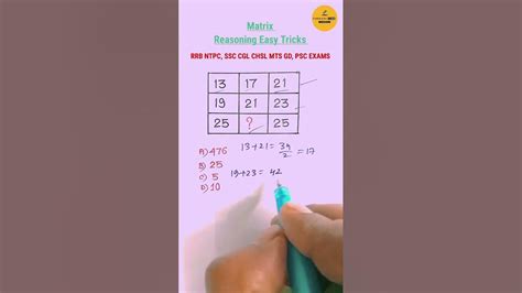 Matrix Tricks 🥇🐦 Logicalreasoning Reasoningquestions Mathstricks Logicallreasoning Maths