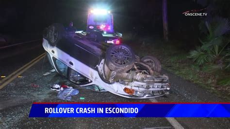 Rollover Crash In Escondido Youtube
