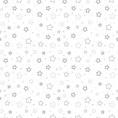 Flat Design Silver Stars Pattern Free Vector