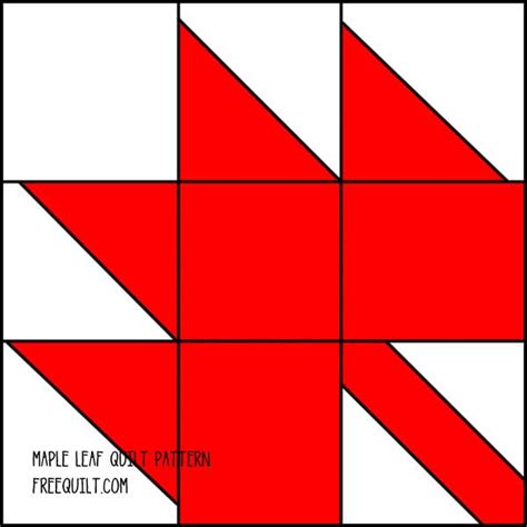 Maple Leaf Quilt Template A Simple Leaf Quilt Pattern