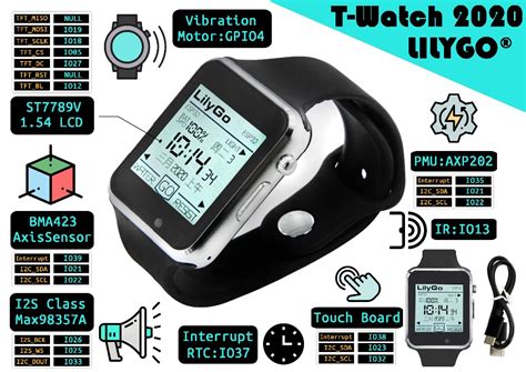 New LILYGO TTGO T Watch ESP Main Chip Inch Touch Display Programmable Wearable