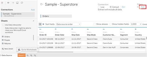 Tableau数据源过滤器 Tableau教程