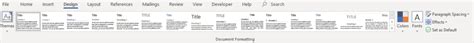 How To Format Microsoft Word Tables Using Table Styles