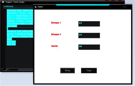Membuat Program Kalkulator Sederhana Menggunakan Visual Basic Gallery