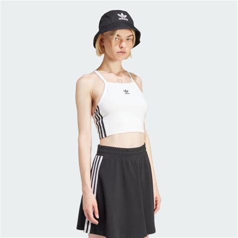 Adidas Adicolor 3 Stripes Crop Top White Adidas Australia