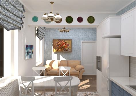 Средиземноморский очаг в хрущевке Collection Design Ru