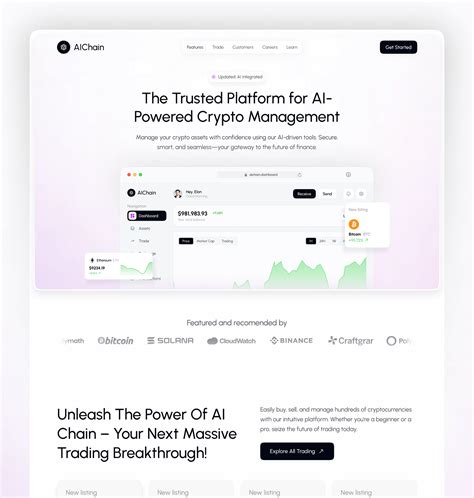 AI Crypto Trading Platform Behance