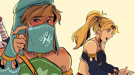 Link And Zelda Visit Gerudo Town Youtube