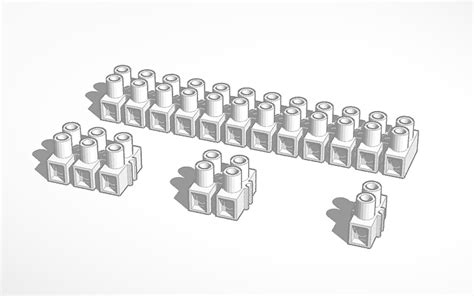 3d Design Wire Connector Block Tinkercad