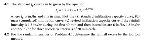 solved 4 1 the standard f curve can be given by the