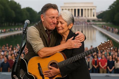 Joan Baez And Bruce Springsteen Ignite Hope At Lincoln Memorial