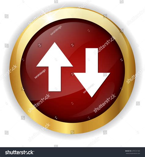 Down Button Stock Vector Royalty Free 279131165 Shutterstock