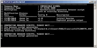 Ultra Browser Script Generator Impossible Siebel