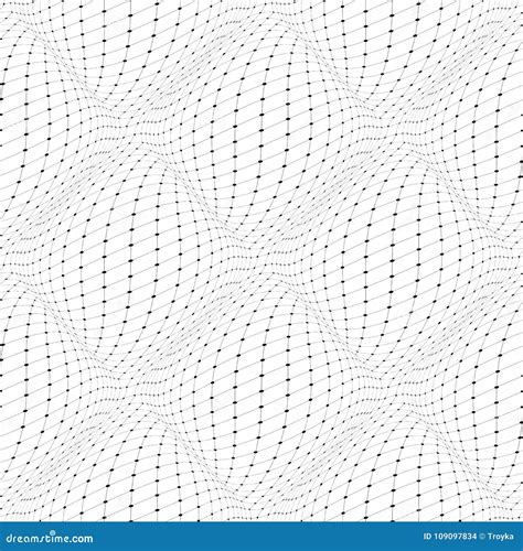 seamless reticulate 3d netting pattern stock vector illustration of