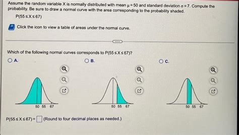 solved assume the random variable x is normally distributed